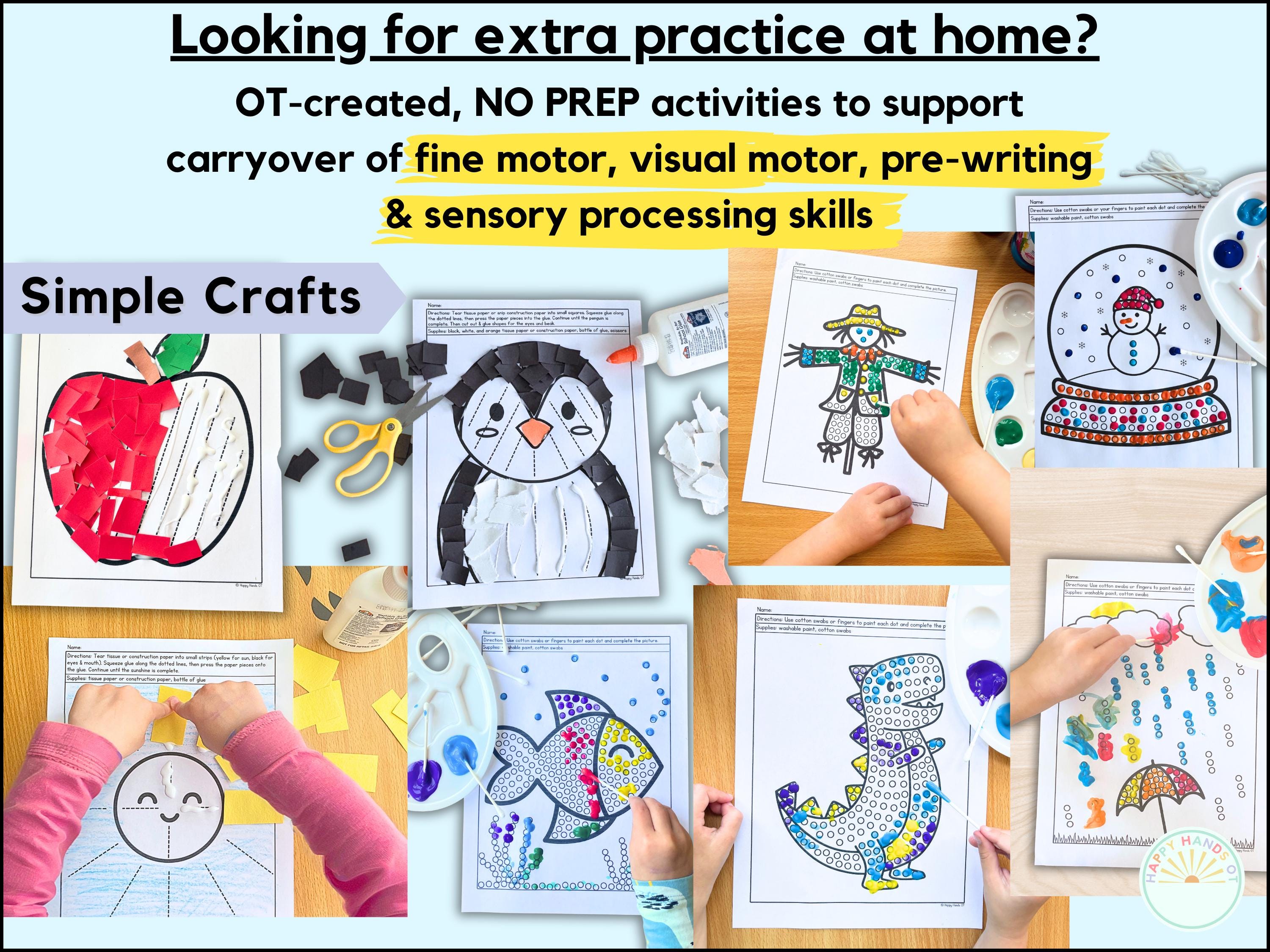 Fine Motor Skills BUNDLE Occupational Therapy Preschool Activities: OT ...