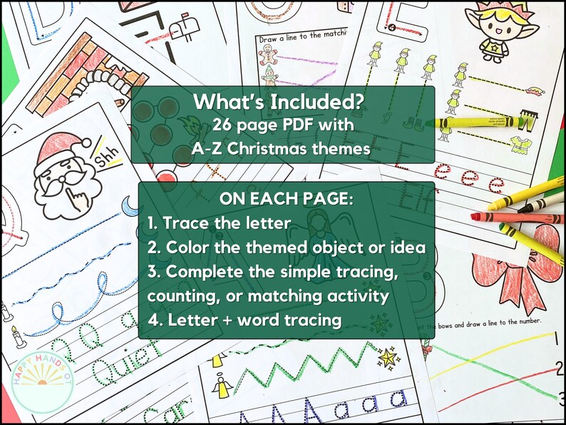 Christmas ABC Tracing Worksheet Letter Tracing Pre K Worksheets ...