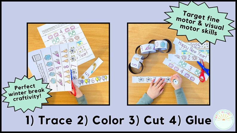 2026 New Years Countdown Paper Chain New Years Eve Kids Craft Simple ...
