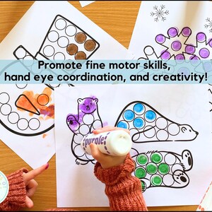 Winter Preschool Dot Marker Toddler Winter Break Winter Coloring Page ...