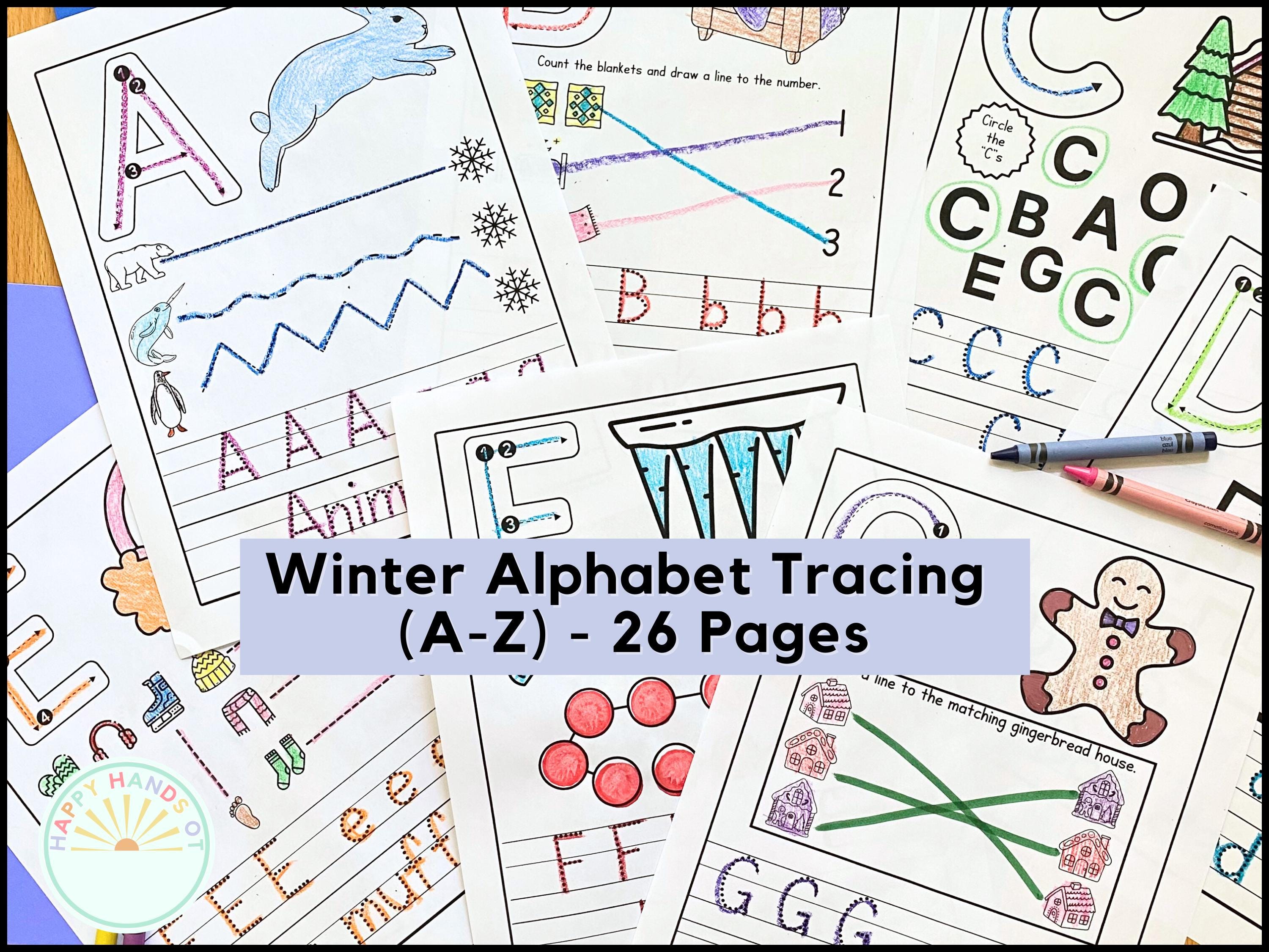BUNDLE - Winter Preschool Worksheets for Kids Preschool Tracing ...