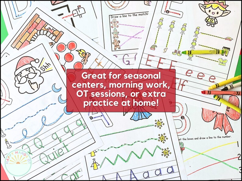 Christmas ABC Tracing Worksheet Letter Tracing Pre K Worksheets ...