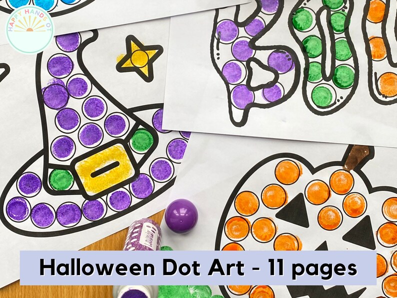 BUNDLE - Full Year of Holidays Dot Art Preschool Worksheets for Kids ...