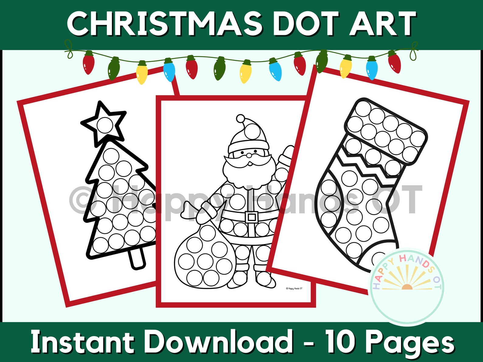 Christmas Dot Marker Toddler Winter Preschool Christmas Printables Pre ...