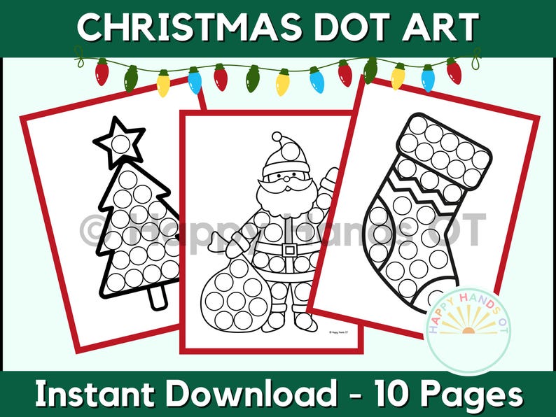 Christmas Dot Marker Toddler Winter Preschool Christmas Printables Pre ...