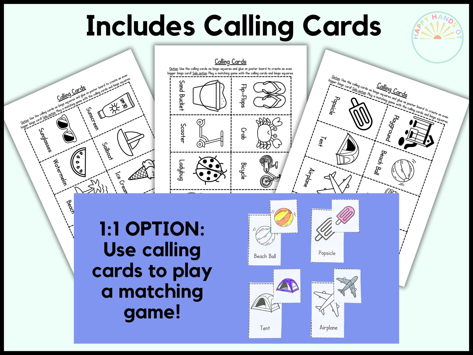 Summer Vacation Bingo Activity for Kids Summer Bingo Scissor Skill ...