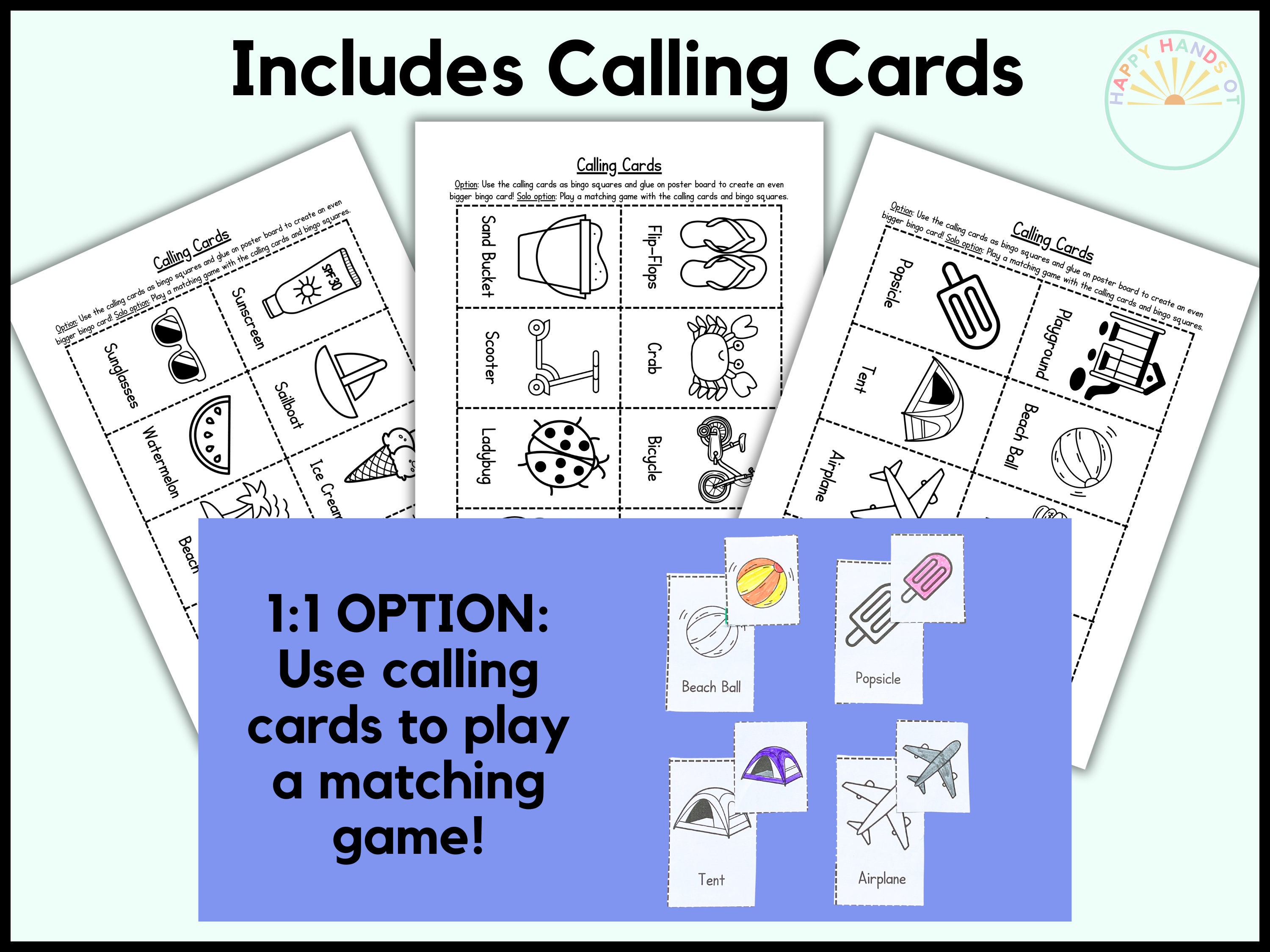 Summer Vacation Bingo Activity for Kids Summer Bingo Scissor Skill ...