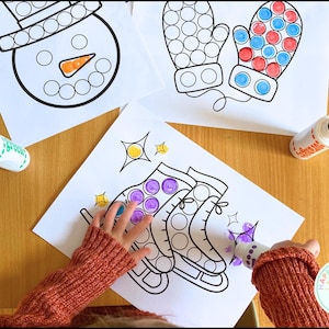 Winter Preschool Dot Marker Toddler Winter Break Winter Coloring Page ...