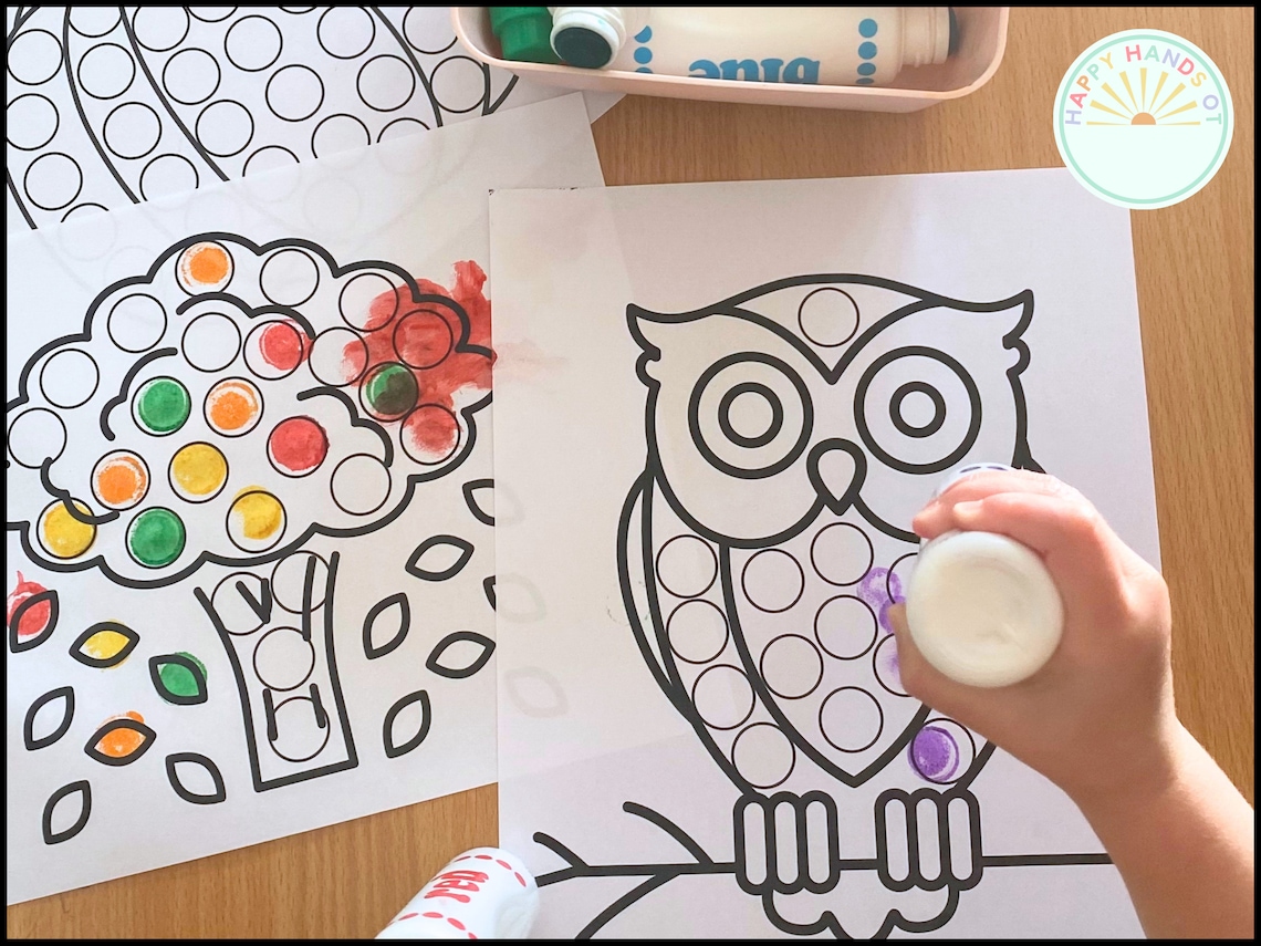 Fall Dot Marker Prek Worksheets Simple Homeschool Morning Worksheets ...