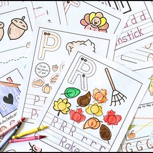 Thanksgiving ABC Tracing Worksheets Letter Tracing Pre K Worksheets ...