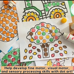 Fall Dot Marker Prek Worksheets Simple Homeschool Morning Worksheets ...