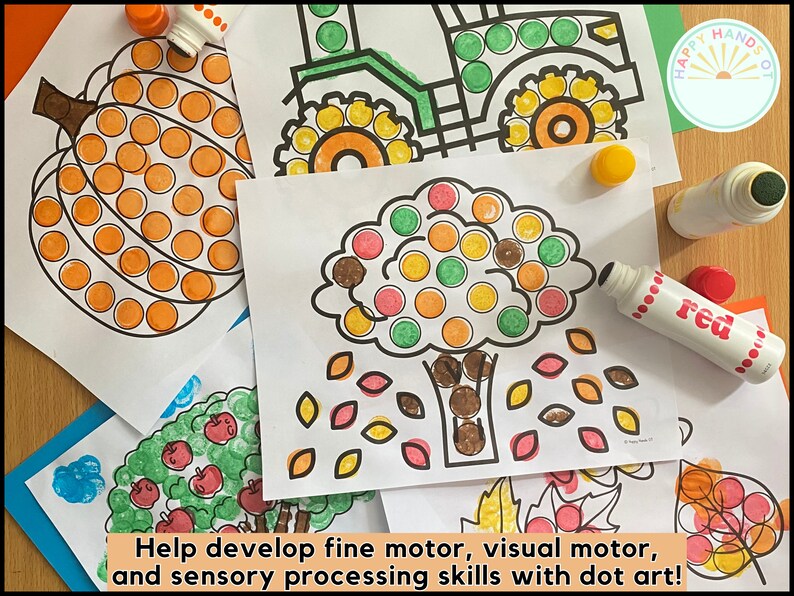 Fall Dot Marker Prek Worksheets Simple Homeschool Morning Worksheets ...