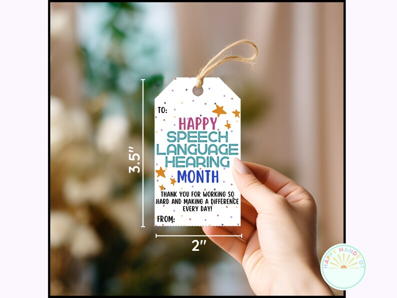 Printable Gift Tags for Staff Appreciation - Speech, Physical Therapy ...