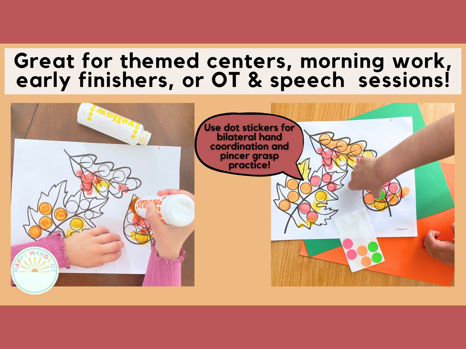 Fall Dot Marker Prek Worksheets Simple Homeschool Morning Worksheets ...