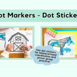 Farm Animals Dot Marker Worksheets for Kids Preschool Tracing ...