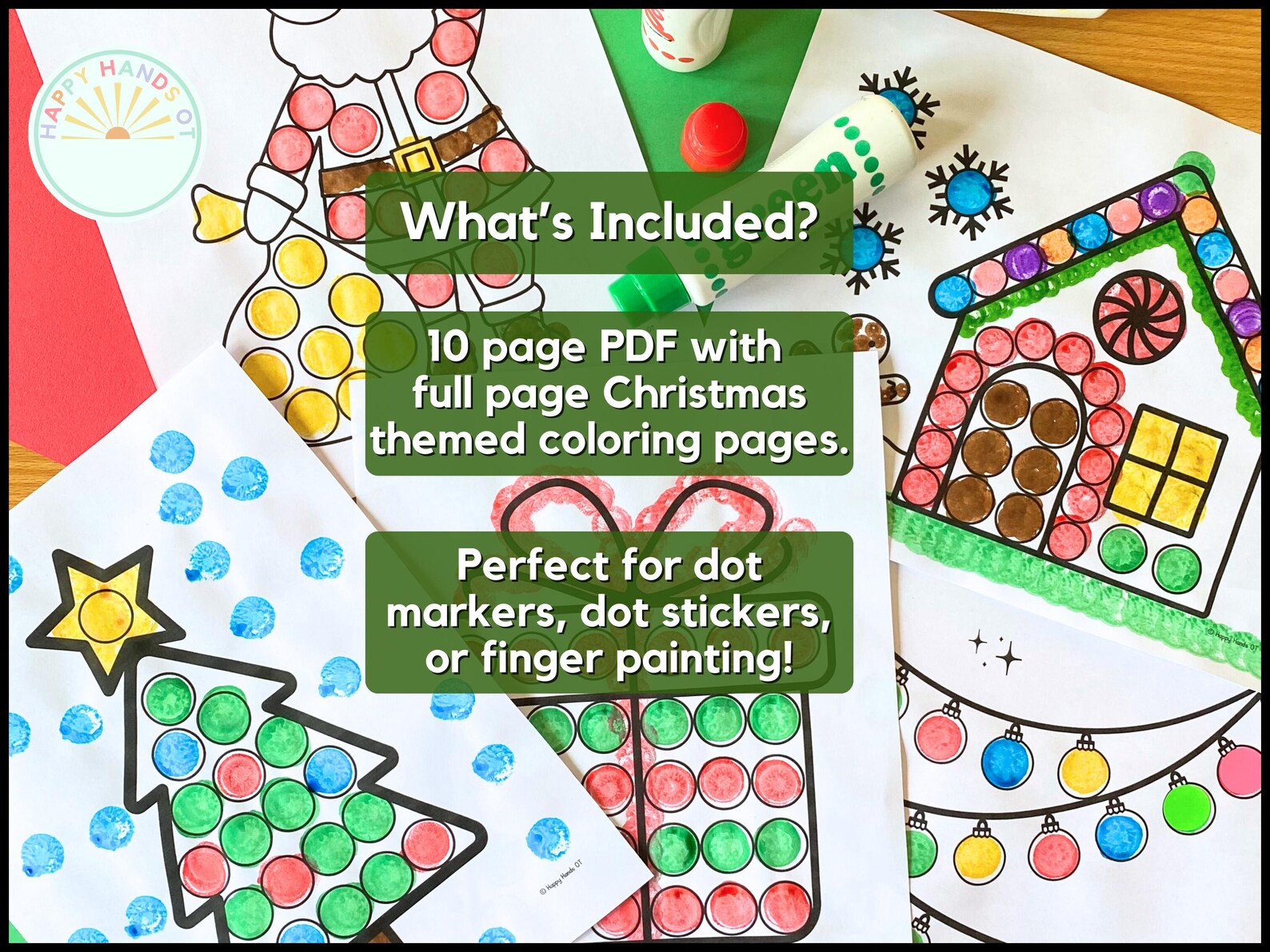 Christmas Dot Marker Toddler Winter Preschool Christmas Printables Pre ...