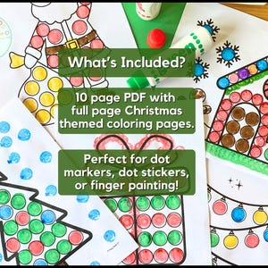 Christmas Dot Marker Toddler Winter Preschool Christmas Printables Pre ...
