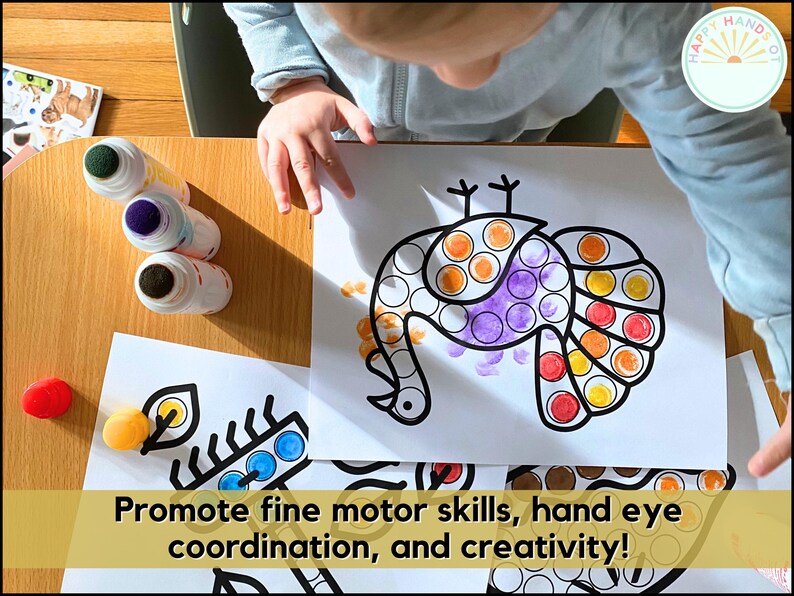Thanksgiving Dot Art November No Prep Thanksgiving Dot Marker Turkey ...