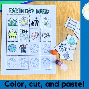 Earth Day Bingo Printable Earth Day Kids Make Your Own Bingo Cards ...