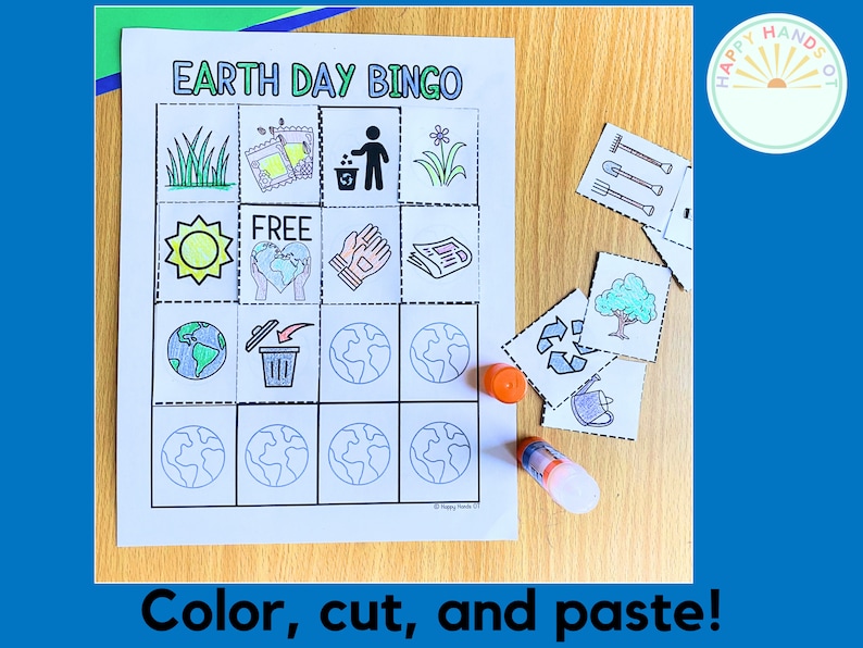 Earth Day Bingo Printable Earth Day Kids Make Your Own Bingo Cards ...