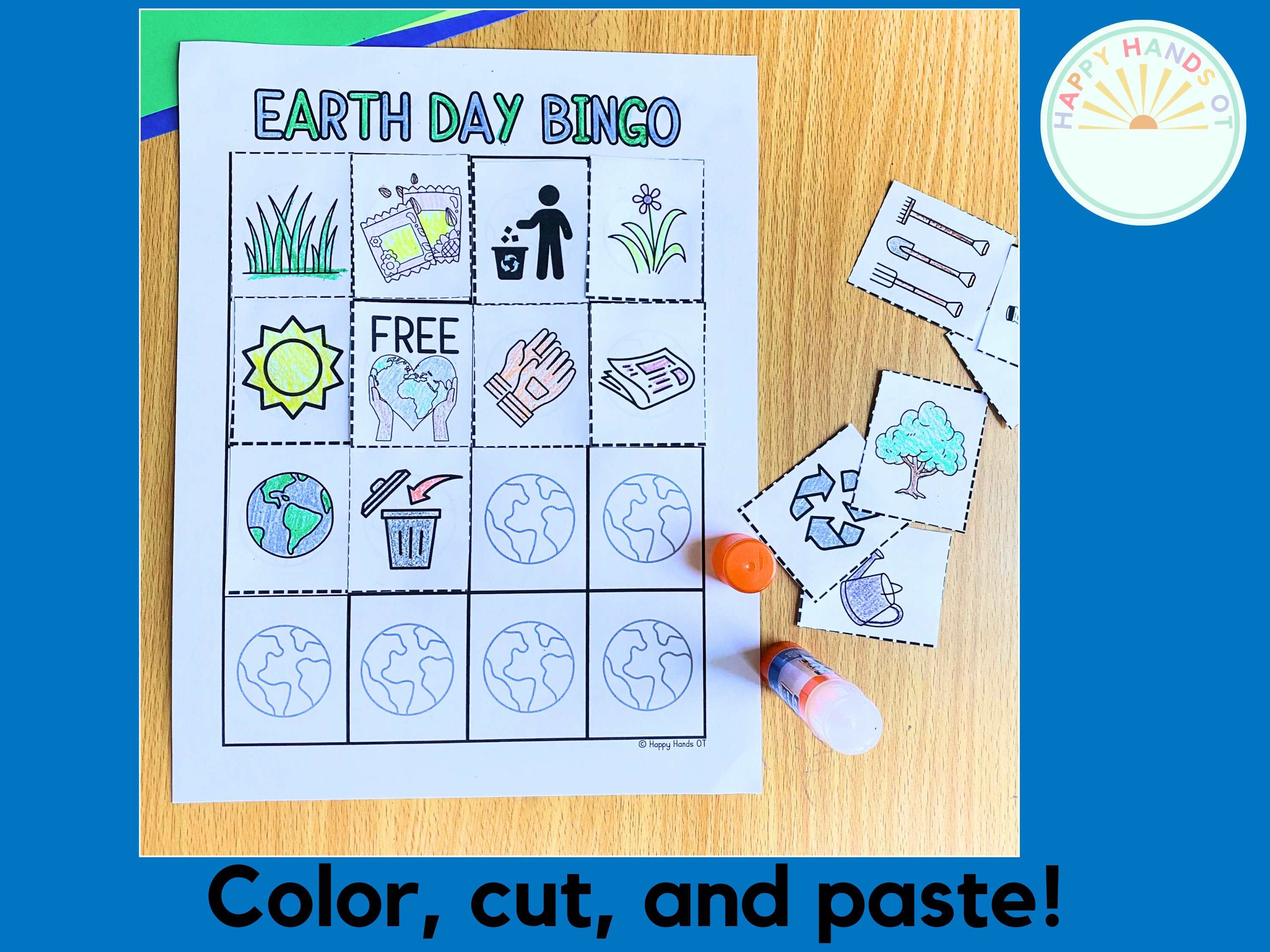 Earth Day Bingo Printable Earth Day Kids Make Your Own Bingo Cards ...