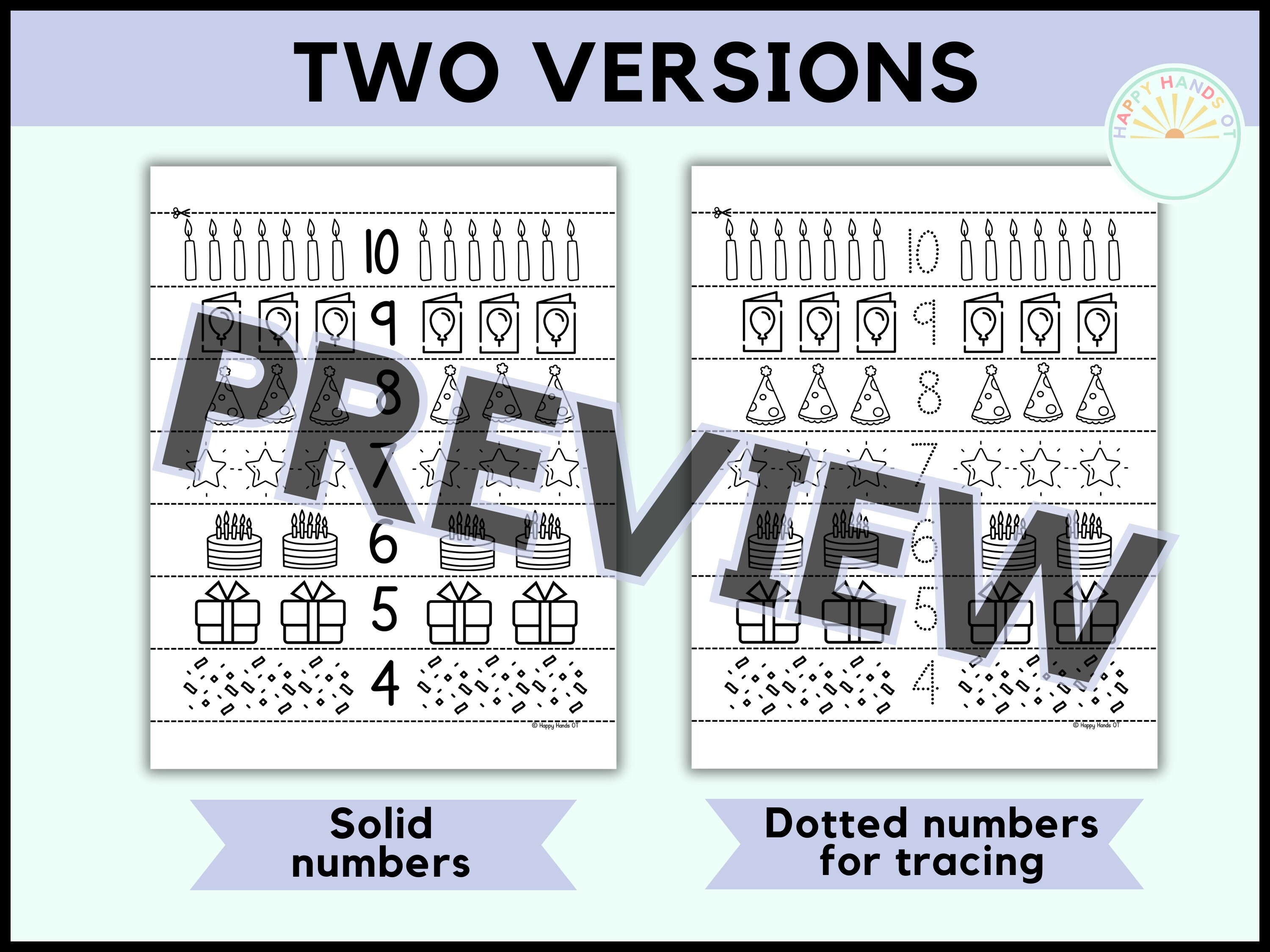 Birthday Countdown Paper Chain Craft Printable Countdown Birthday ...