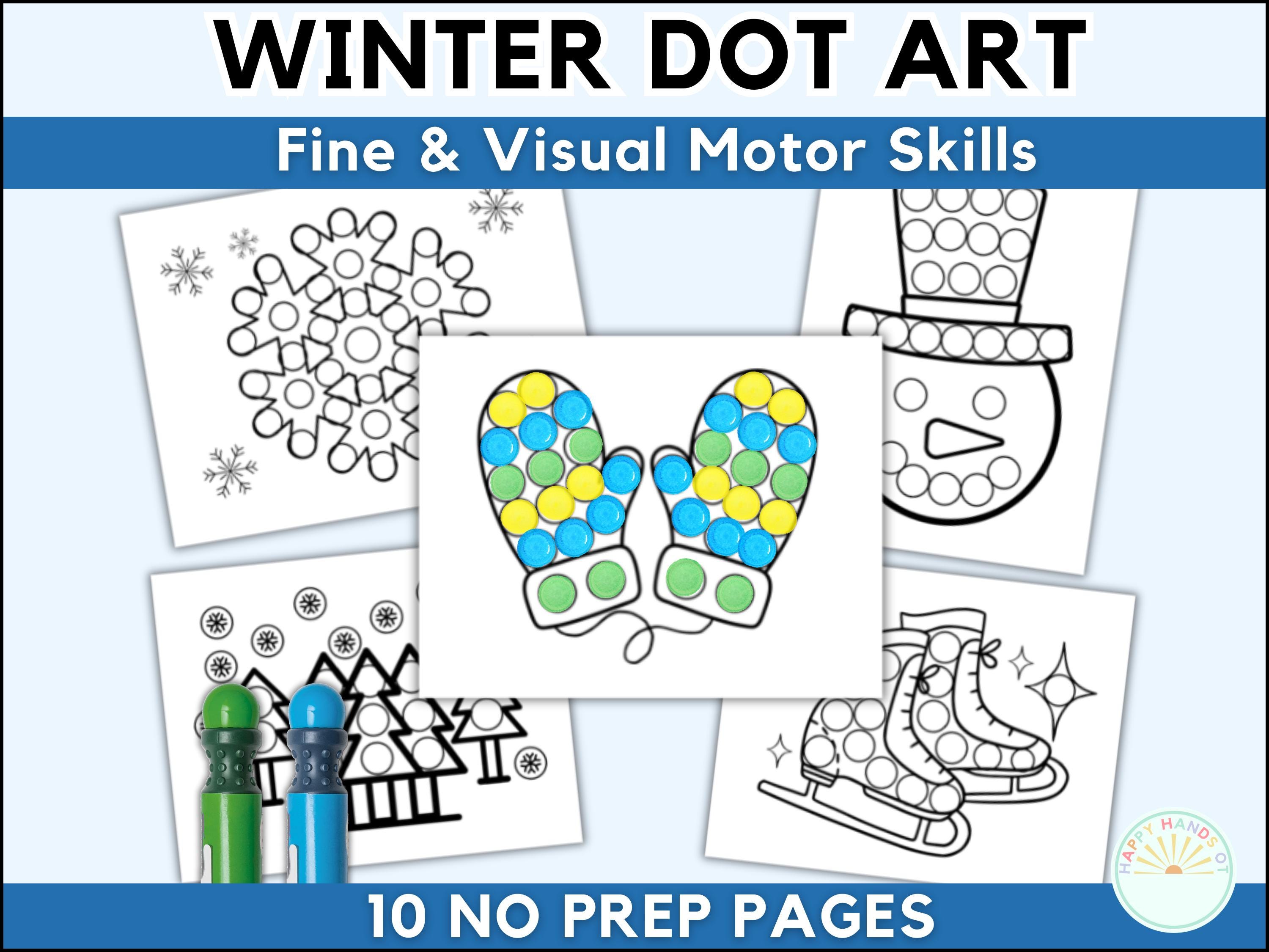 Winter Preschool Dot Marker Toddler Winter Break Winter Coloring Page ...