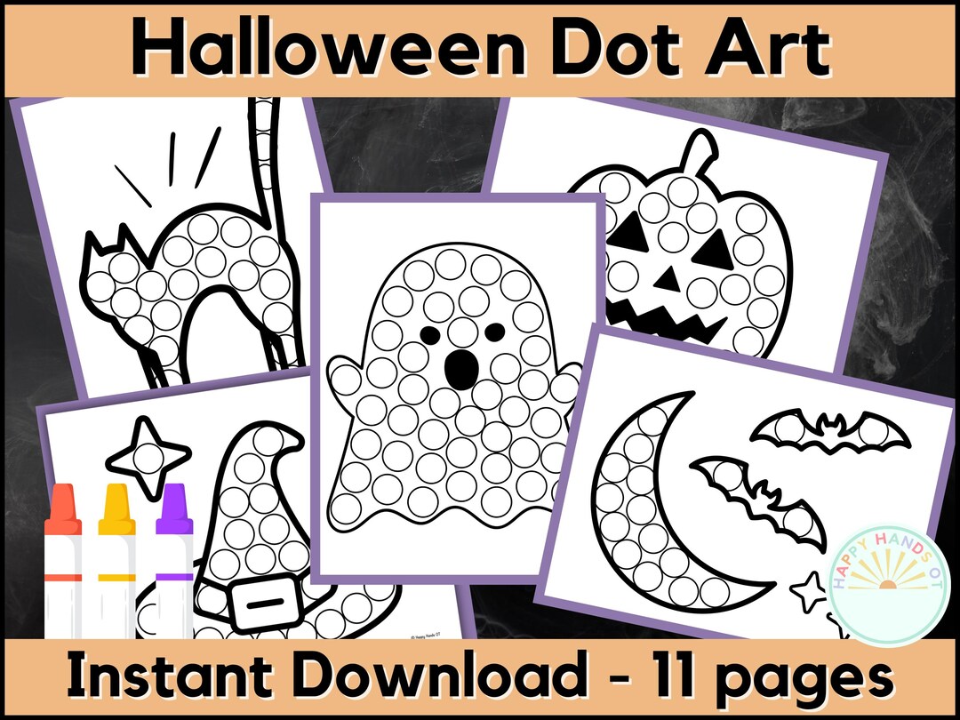 Halloween Dot Marker Printable Halloween Kids Activity Simple ...