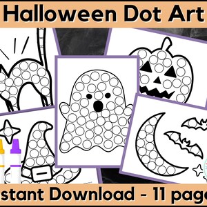Halloween Dot Marker Printable Halloween Kids Activity Simple ...