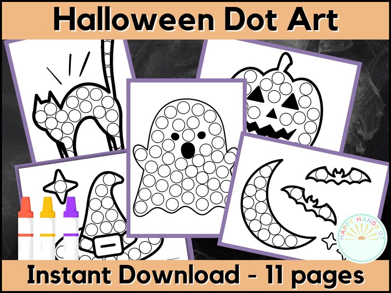 Halloween Dot Marker Printable Halloween Kids Activity Simple ...