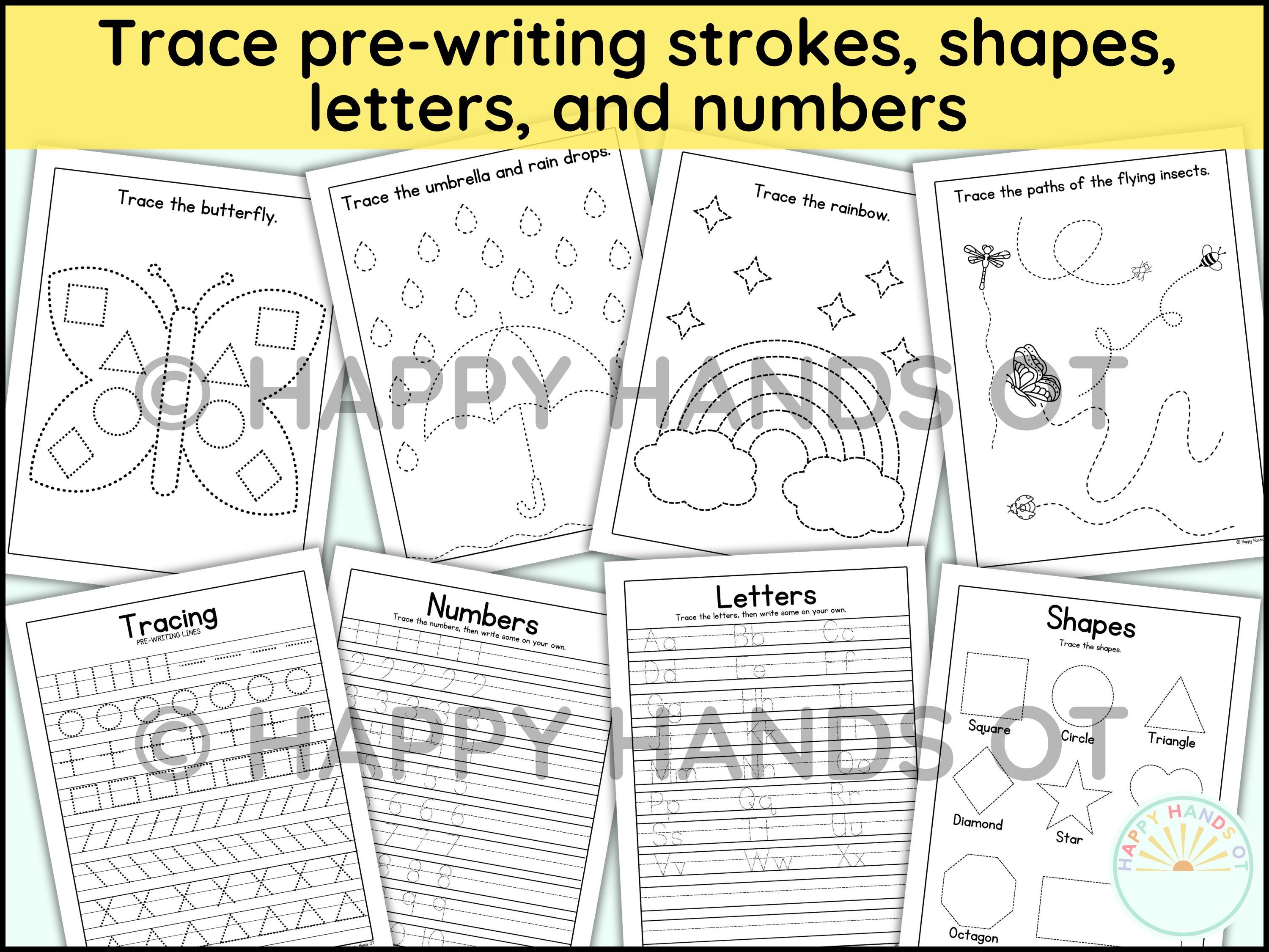 Spring Pre K Morning Menu Homeschool Preschool Handwriting Practice ...