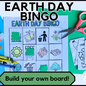 Earth Day Bingo Printable Earth Day Kids Make Your Own Bingo Cards ...
