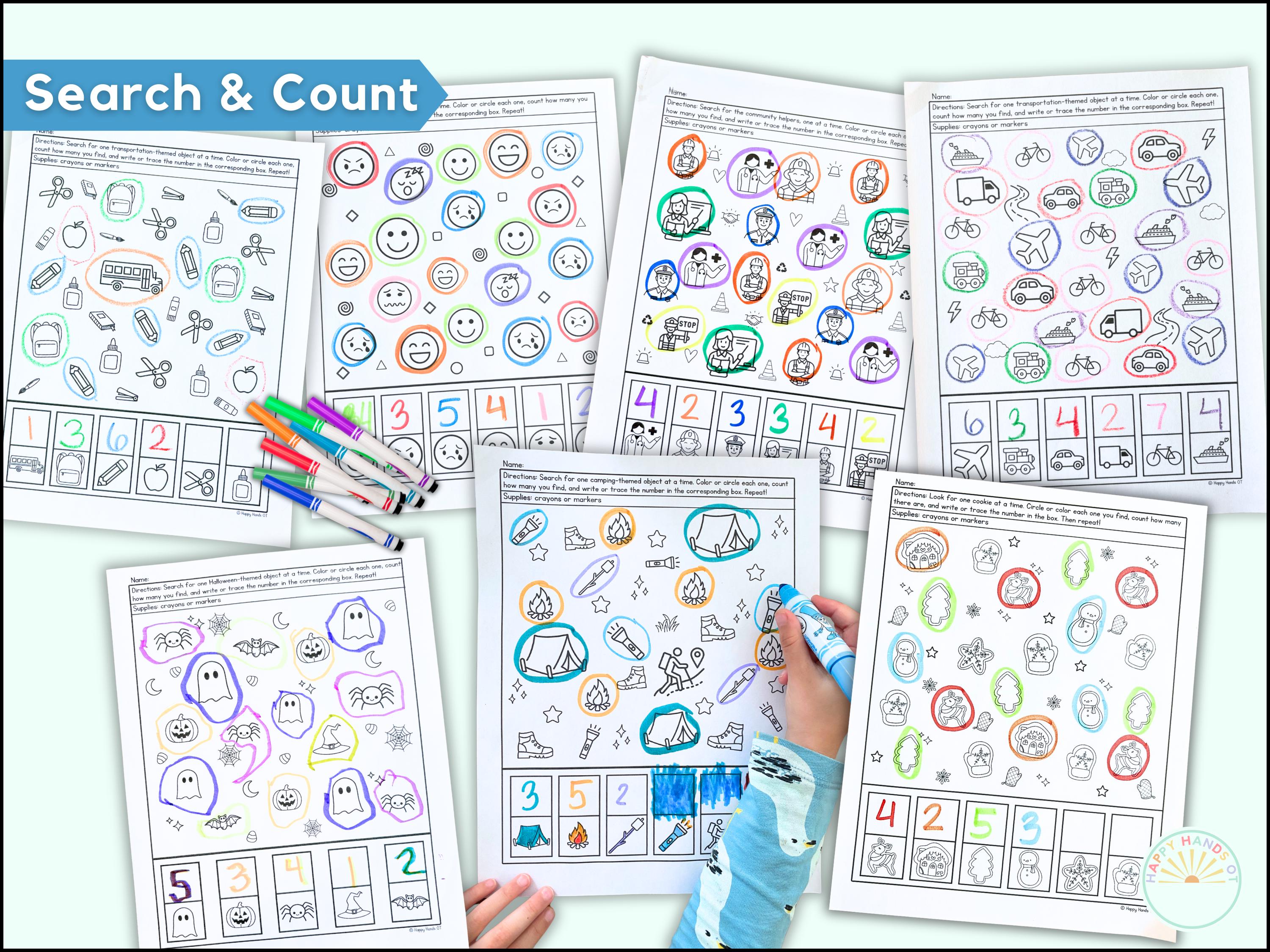 Fine Motor Skills BUNDLE Occupational Therapy Preschool Activities: OT ...