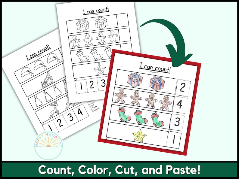PRINTABLE BUNDLE: Christmas Preschool Fine Motor Simple Homeschool ...