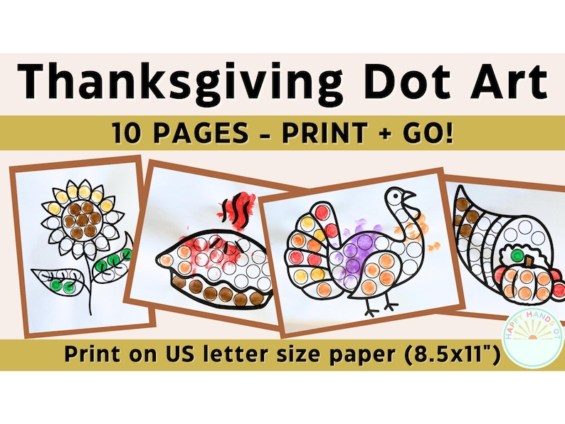 Dot Marker Activity - Toddler Thanksgiving Christmas and Winter ...