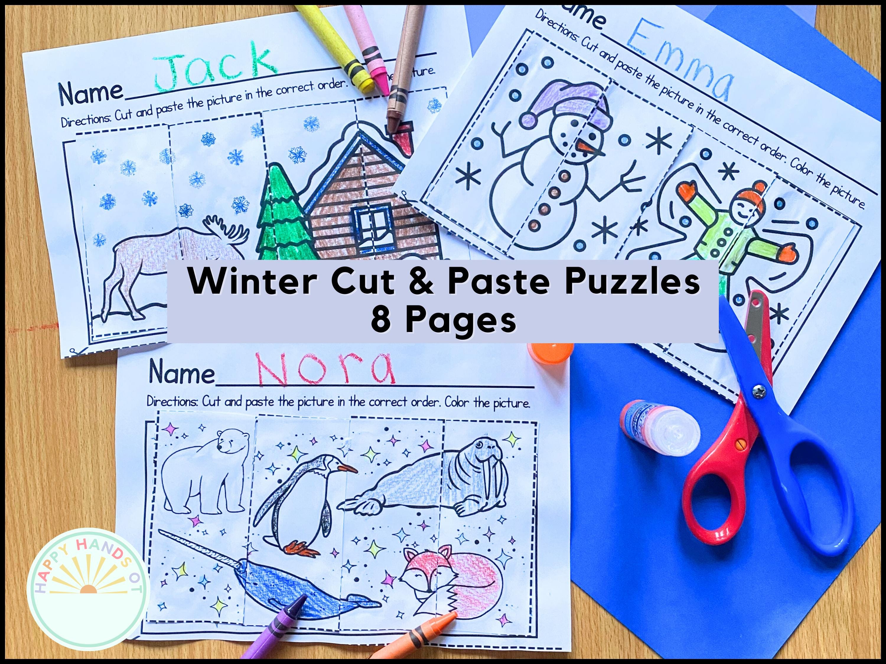 BUNDLE - Winter Preschool Worksheets for Kids Preschool Tracing ...
