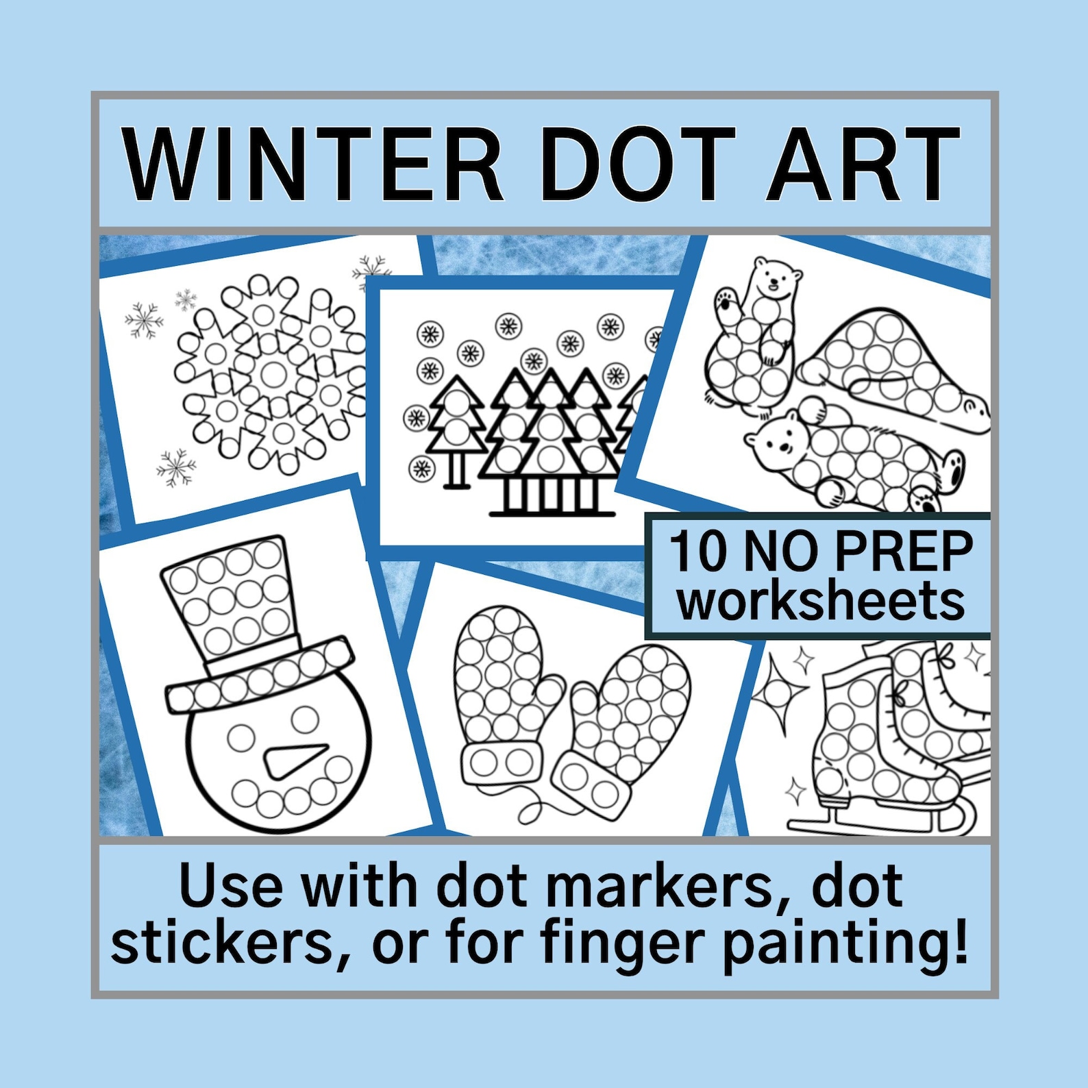Winter Preschool Dot Marker Toddler Winter Break Winter Coloring Page ...