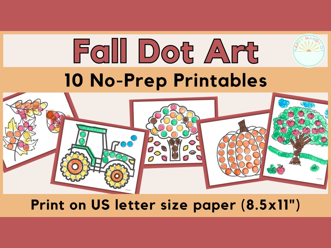 Fall Dot Marker Prek Worksheets Simple Homeschool Morning Worksheets ...