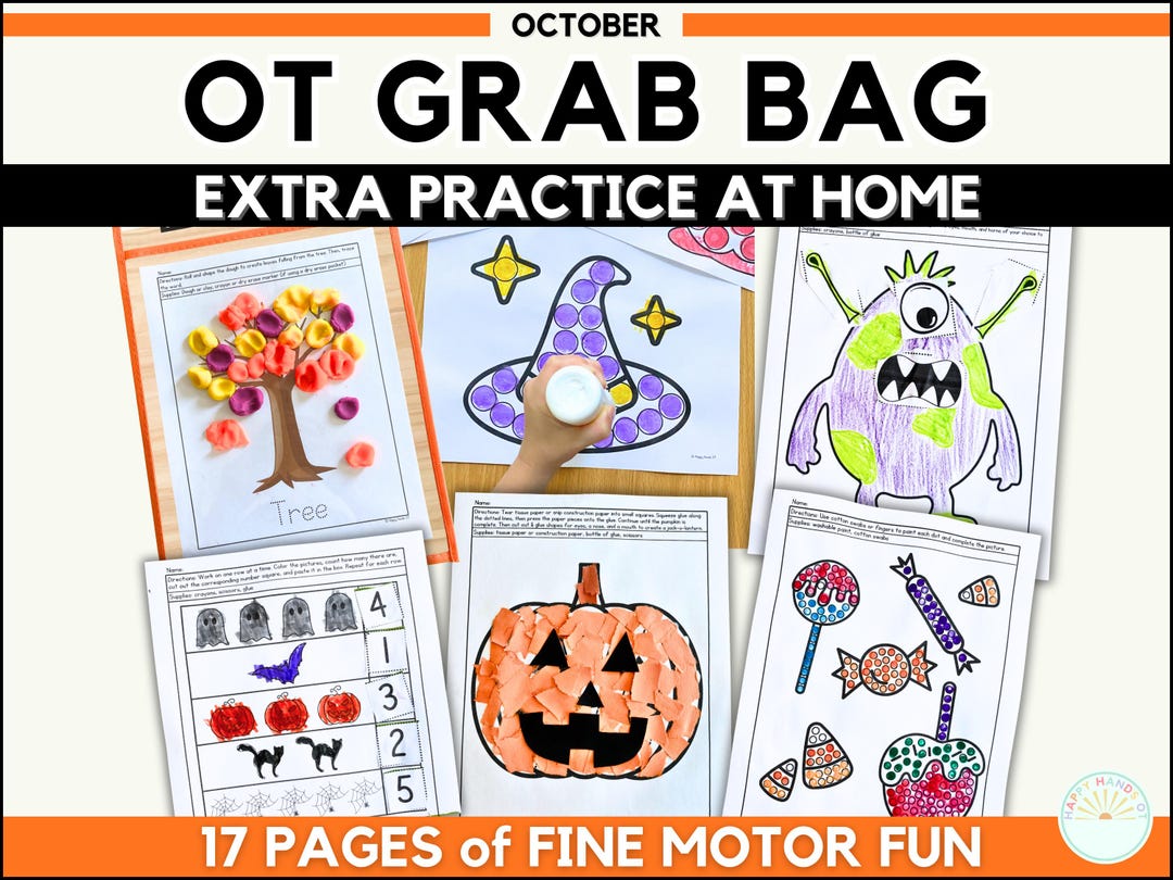 Halloween Occupational Therapy Preschool Fine Motor Skills: Halloween ...