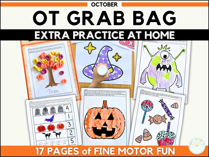 Halloween Occupational Therapy Preschool Fine Motor Skills: Halloween ...