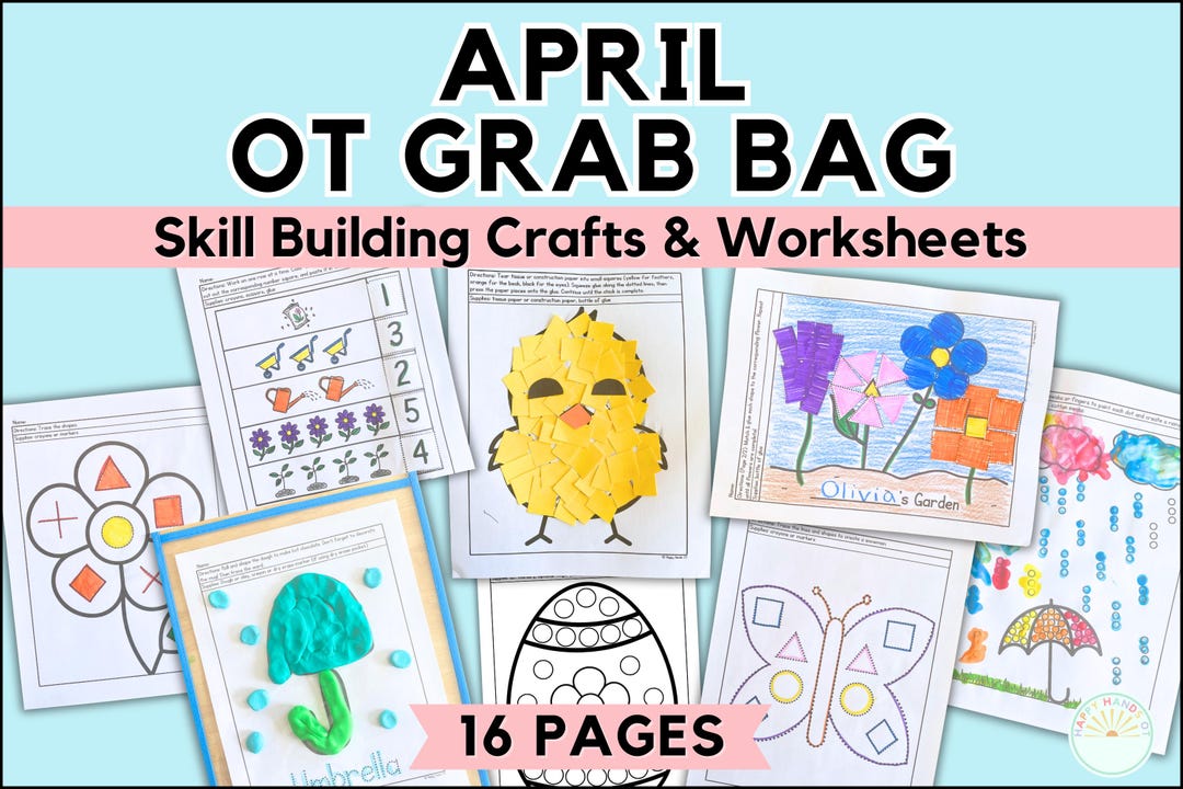 April Occupational Therapy Preschool Fine Motor Skills: Spring OT ...