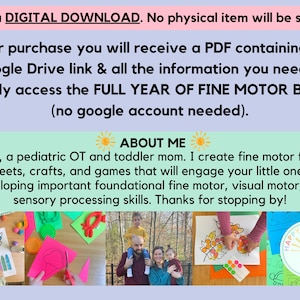 PRINTABLE BUNDLE - Full Year of Fine Motor Preschool Worksheets ...