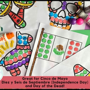 Cinco De Mayo Dot Art Printable Cinco De Mayo Coloring Pages Diez Y ...