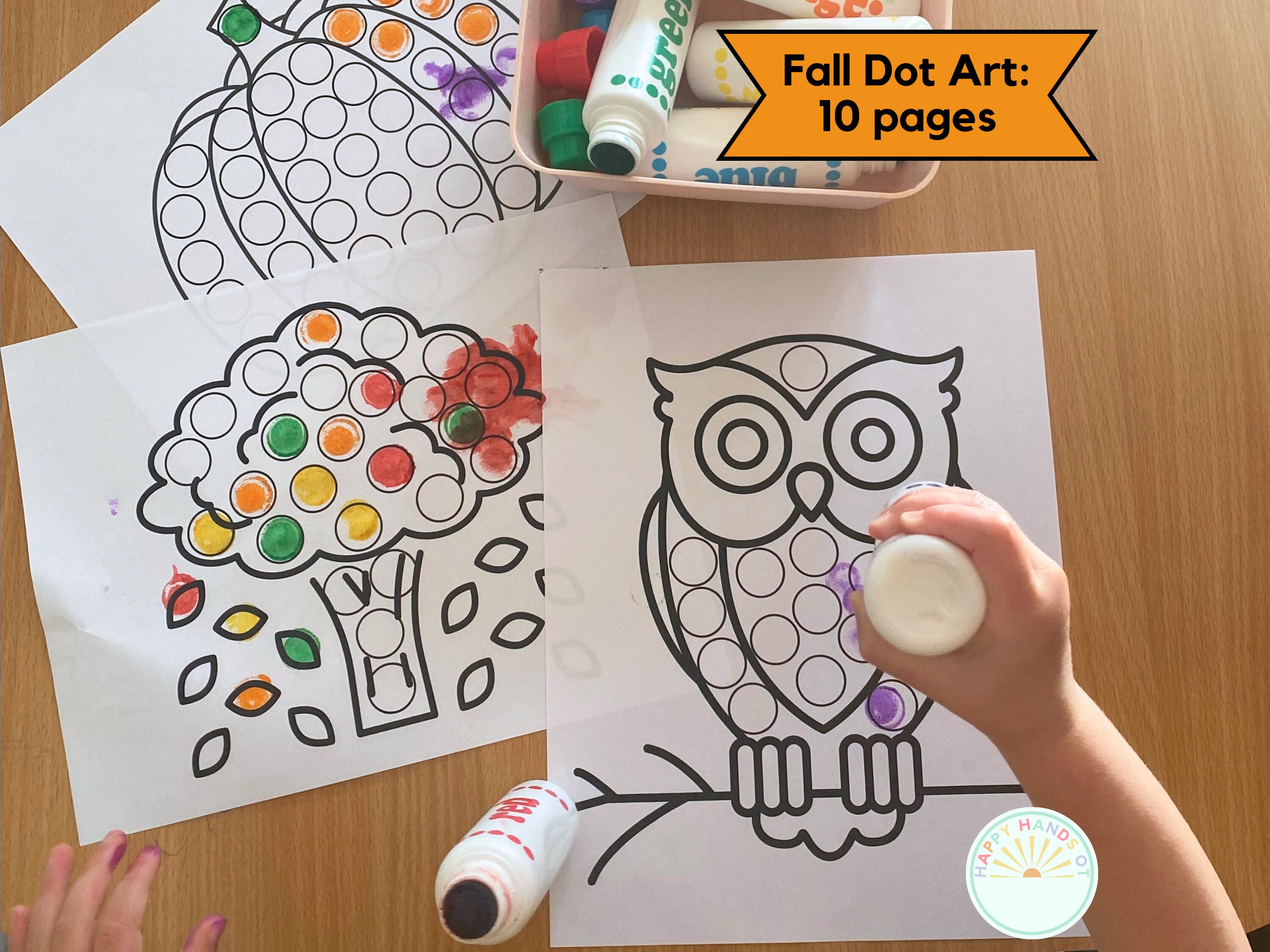 BUNDLE 4 Seasons Dot Art Preschool Worksheets for Kids With Spring ...