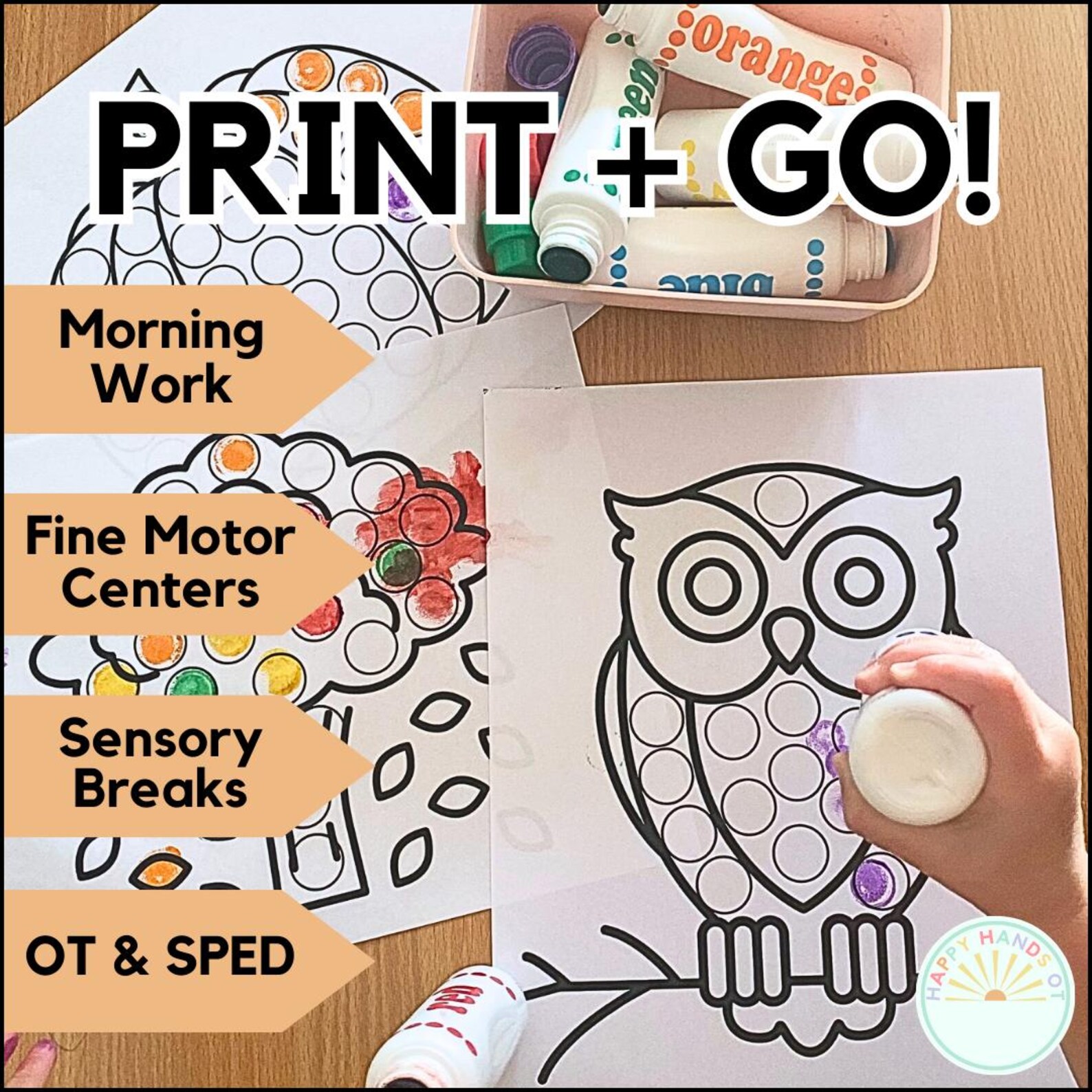 Fall Dot Marker Prek Worksheets Simple Homeschool Morning Worksheets ...