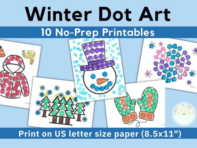 Winter Preschool Dot Marker Toddler Winter Break Winter Coloring Page ...