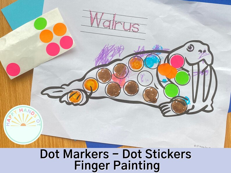 Arctic Animals Preschool Dot Marker Printable Arctic Animals Coloring ...
