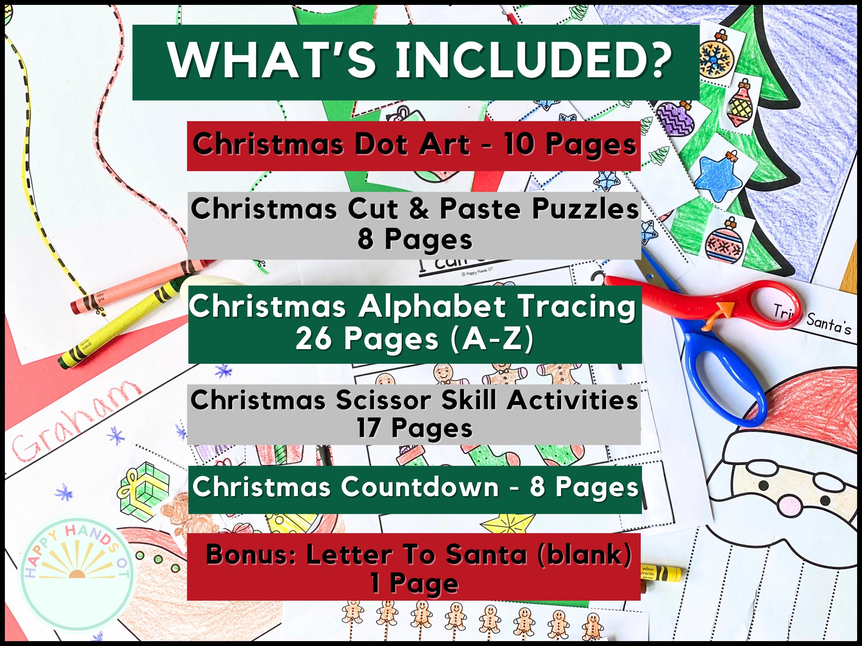PRINTABLE BUNDLE: Christmas Preschool Fine Motor Simple Homeschool ...
