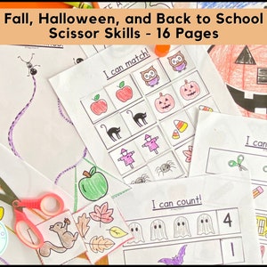 PRINTABLE BUNDLE - Fall Dot Marker Preschool Worksheets Occupational ...