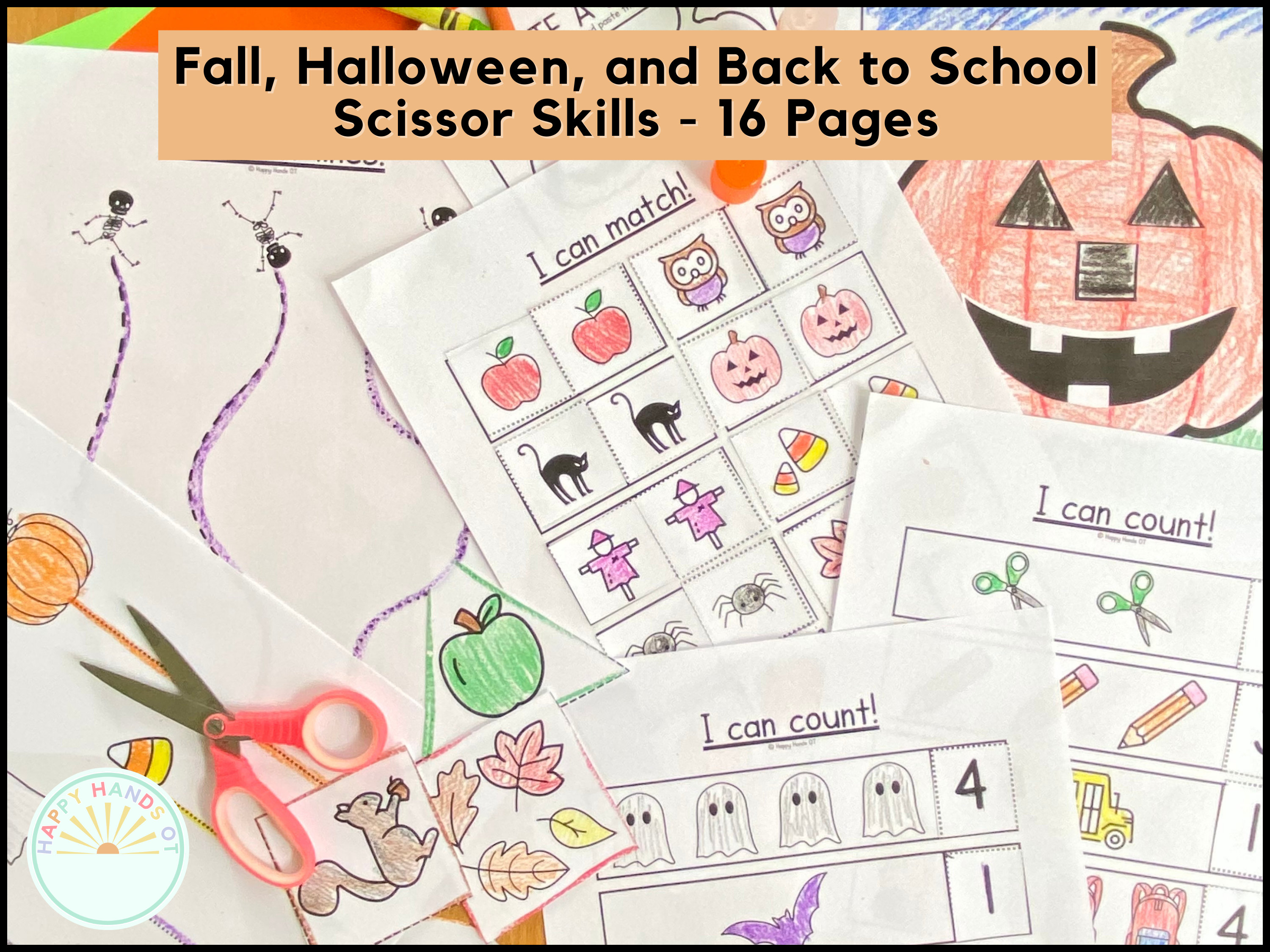 PRINTABLE BUNDLE - Fall Dot Marker Preschool Worksheets Occupational ...